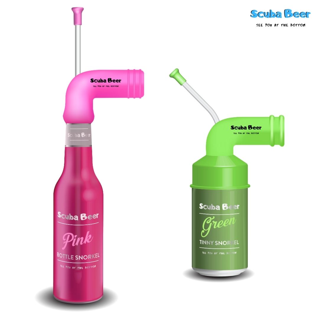 Beer Snorkel Multi-Pack | Bottle & Can Snorkel | ScubaBeer.com – Scuba Beer