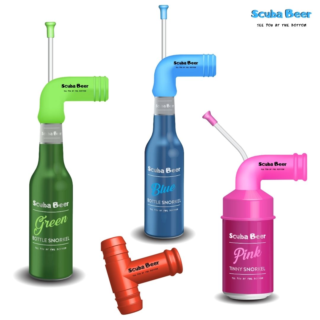 Beer Snorkel & Can Snorkel | Pre-Game Pack | ScubaBeer.com – Scuba Beer